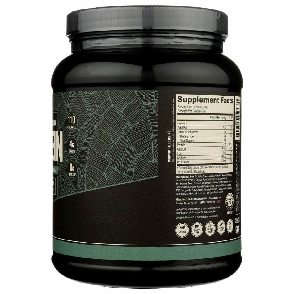 ONNIT: Plant Based Protein Chocolate, 766 gm | ShelHealth