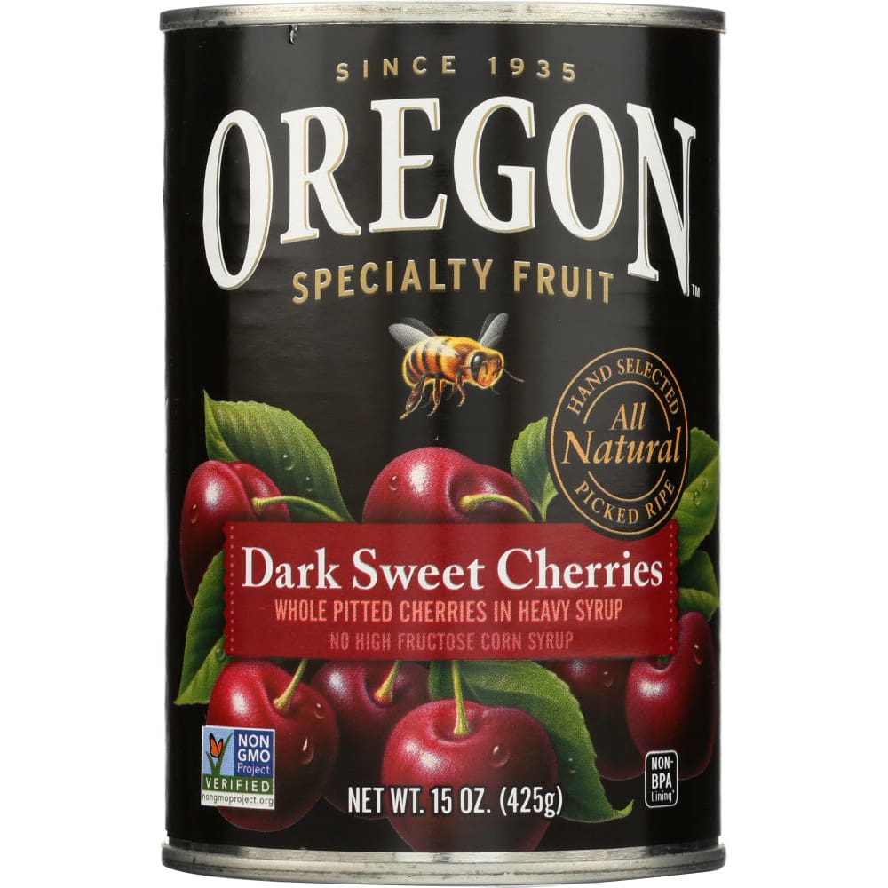 OREGON SPECIALTY FRUIT: Pitted Dark Sweet Cherries In Heavy Syrup, 15 ...