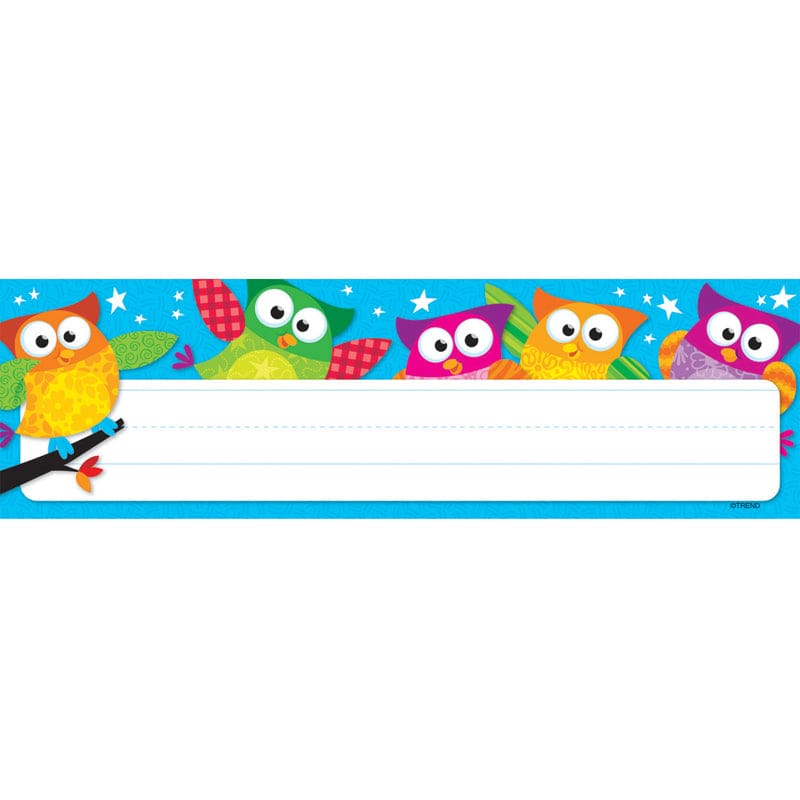 Owl Stars Desk Toppers Name Plates (Pack of 10) | ShelHealth
