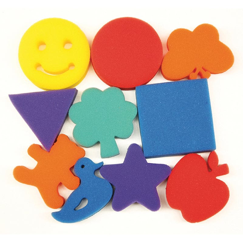 Paint Sponges Familiar Shapes 10Pcs (Pack of 8) | ShelHealth