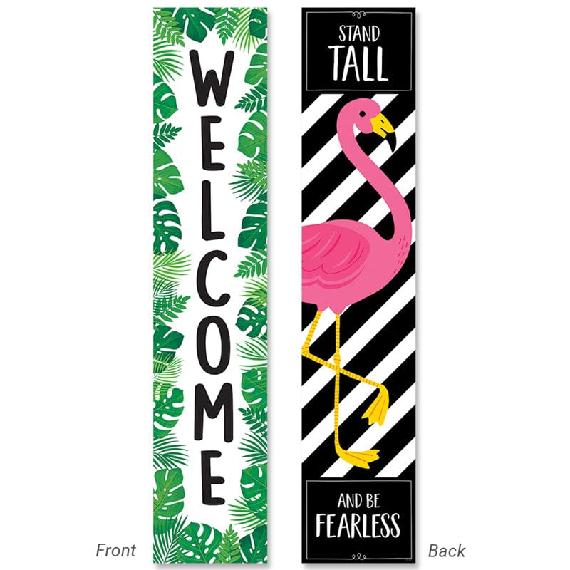 Palm Paradise Welcome Banner Double-Sided (Pack of 6) | ShelHealth