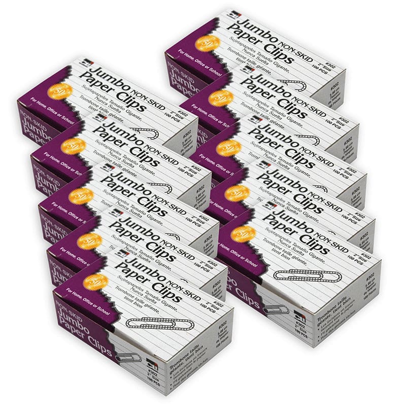 Paperclips Jumbo Nonskd 10Bxs/100Bx (Pack of 6) | ShelHealth