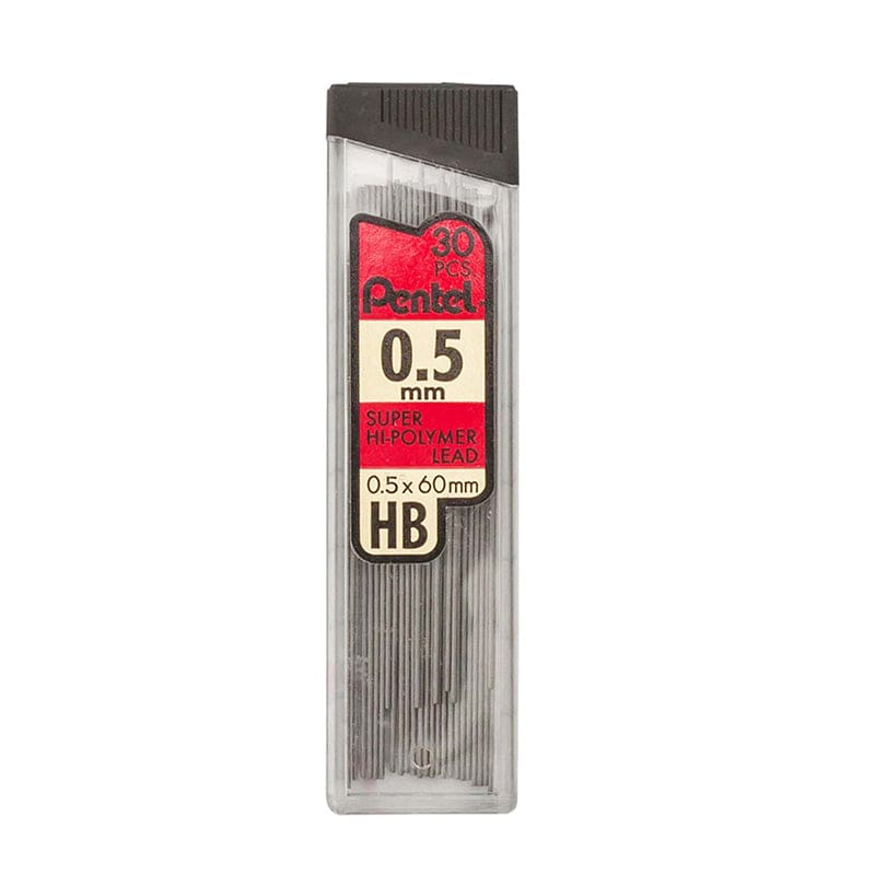 Pentel Hb Super Hi Polymer 0.5Mm Black 30 Leads (Pack of 12) | ShelHealth