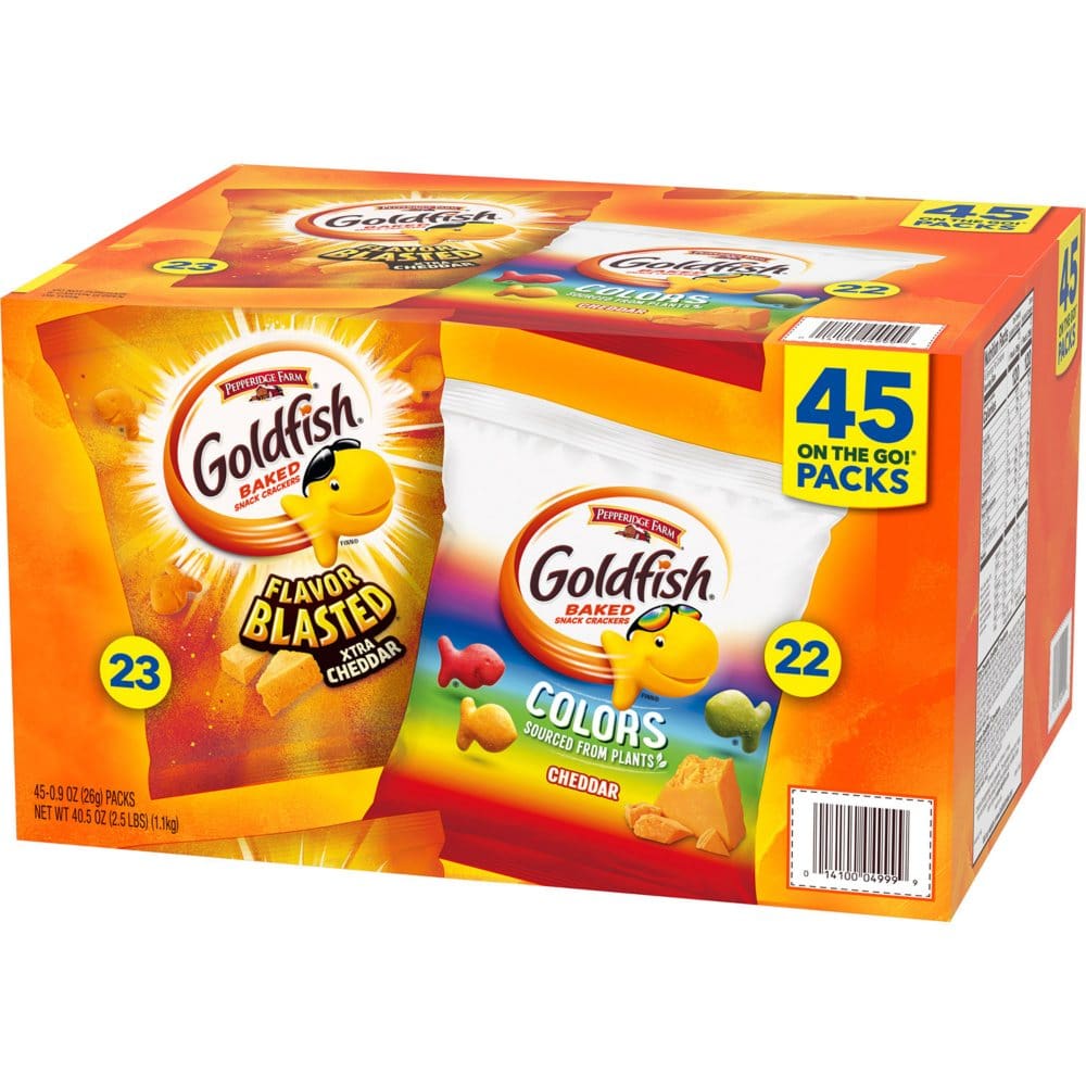 Pepperidge Farm Goldfish Variety Pack (0.9 oz., 45 pk.) | ShelHealth