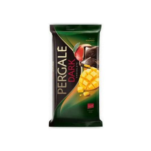 PERGALE Dark Chocolate with Mango Filling Candy Bar, 3.5 oz (100 g ...