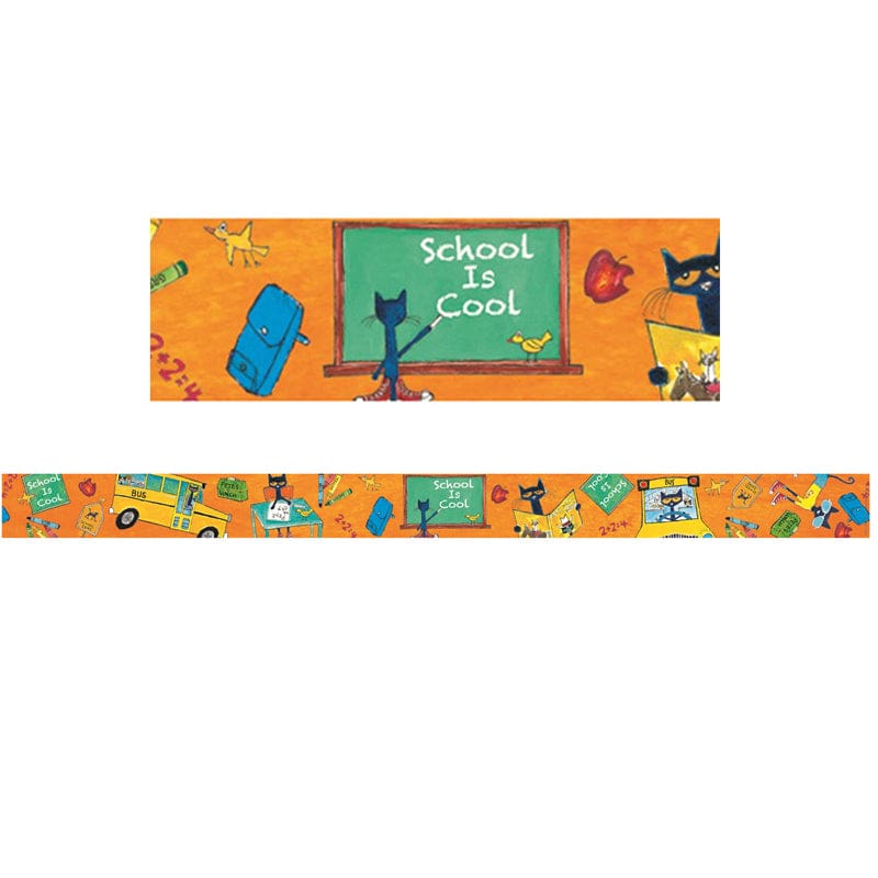 Pete The Cat School Is Cool Spotlight Border (Pack of 10) | ShelHealth