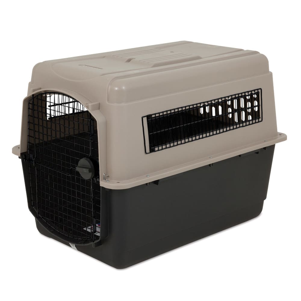 Petmate Ultra Vari Dog Kennel Hard-Sided Taupe, Black 40 in | ShelHealth