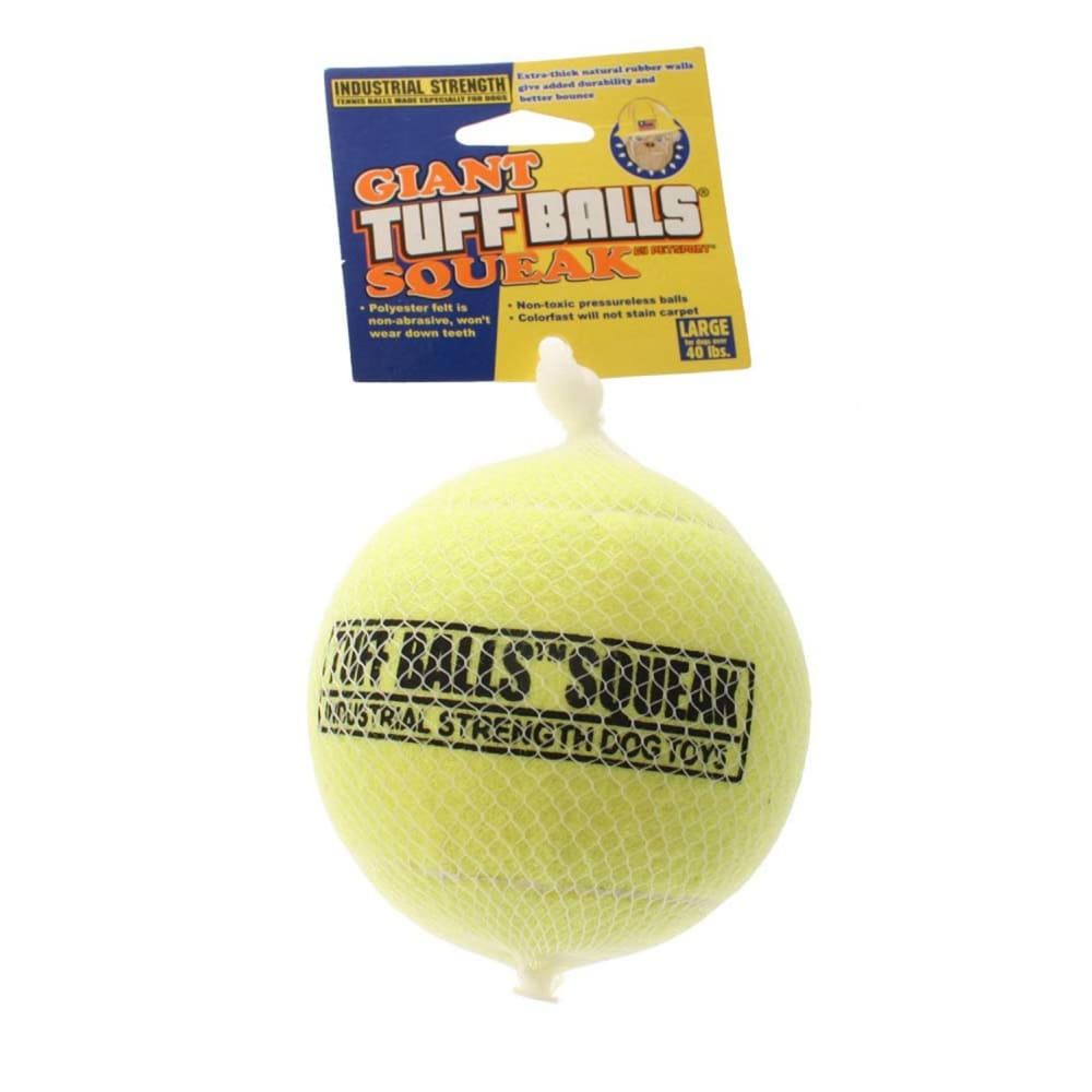 Petsport USA Giant Tuff Ball Squeak Mesh Dog Toy Assorted 4 in Giant ...