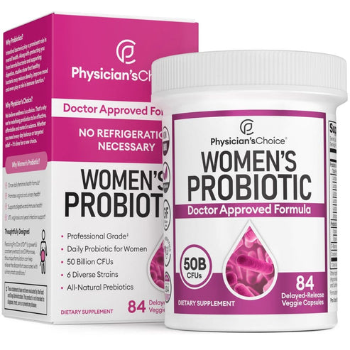 Physician's Choice Women's Probiotic Capsules, 50 Billion CFU (84 ct ...