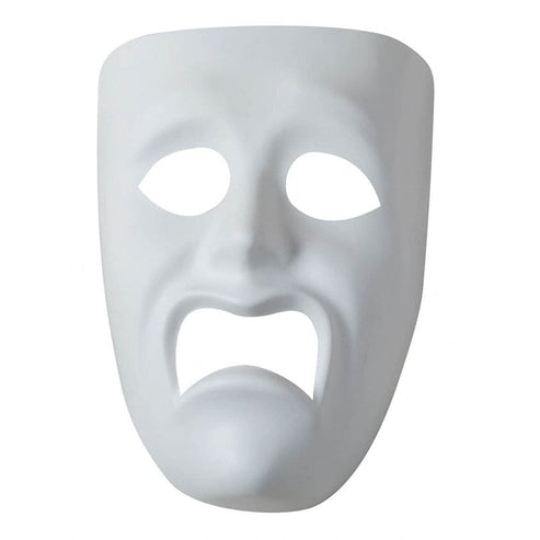 Plastic Mask Sad Face (Pack of 8) | ShelHealth