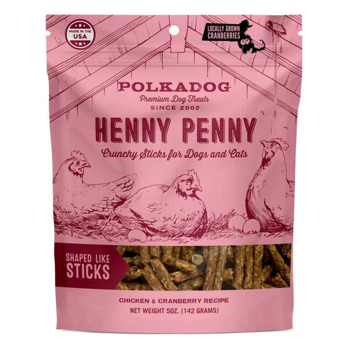 Polka Dog - Henny Penny Chicken and Cranberry Sticks - 5Oz Bag | ShelHealth