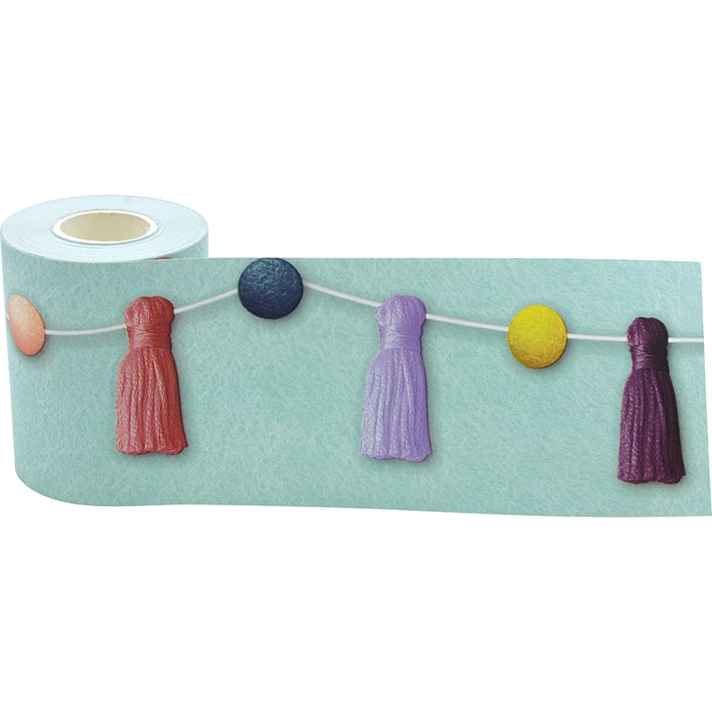 Pom-Poms And Tassels Rolled Border (Pack of 6) | ShelHealth