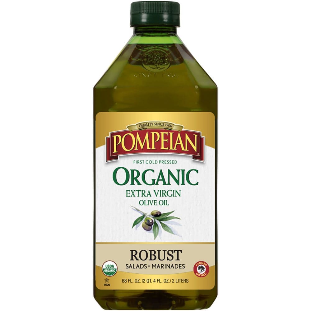 Pompeian Organic Robust Extra Virgin Olive Oil (68 oz.) | ShelHealth
