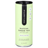 POP AND BOTTLE: Matcha Green Tea Oat Milk Latte, 8 fo (Case of 4 ...