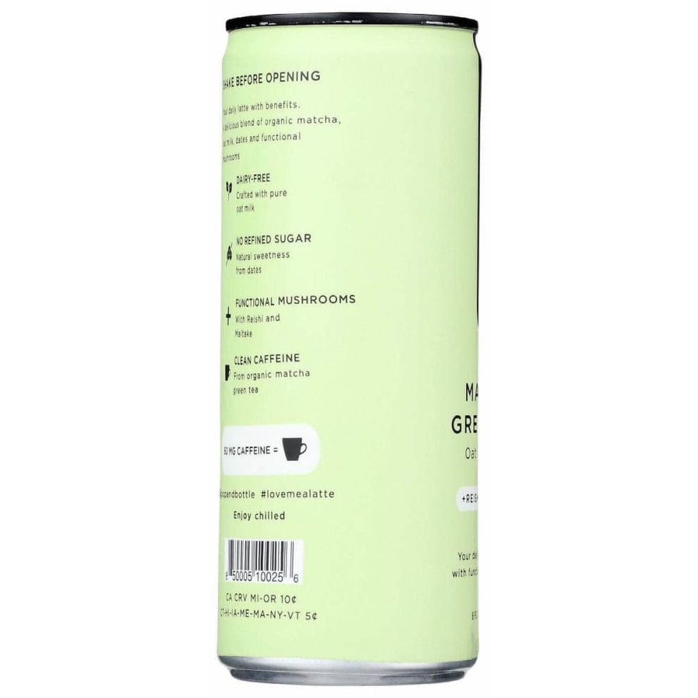 POP AND BOTTLE: Matcha Green Tea Oat Milk Latte, 8 fo (Case of 4 ...