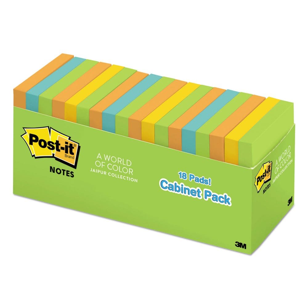 Post-it Notes Original Pads, 3 x 3, 100 Sheet Pads, 18 Pads, 1,800 ...