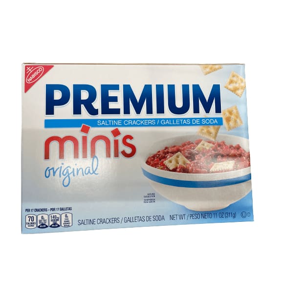Premium Original Mini Saltine Crackers, 11 oz | ShelHealth