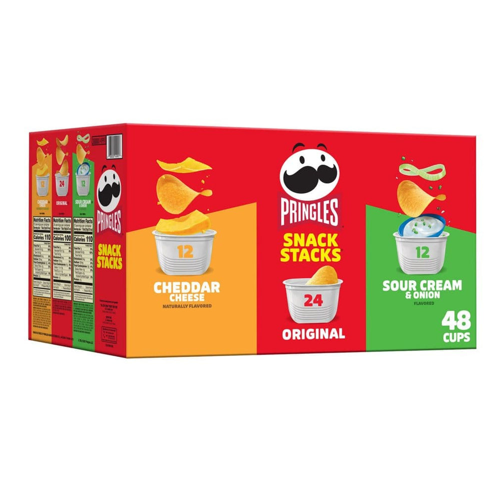 Pringles Potato Crisps Chips, Variety Pack, Snacks Stacks (33.8 oz. box ...