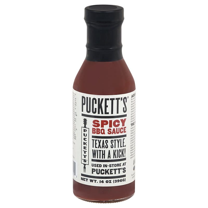PUCKETTS: Spicy BBQ Sauce, 14 oz (Case of 3) | ShelHealth