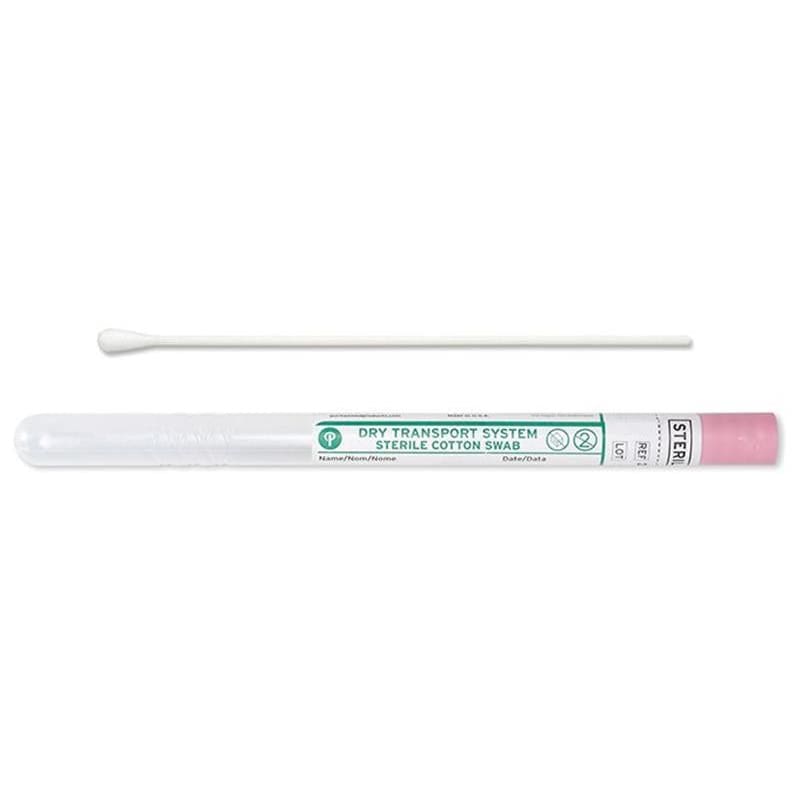 Puritan Medical Products Cotton Swab St 6In Plastic With Transport T ...