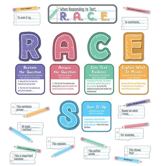 Race Writing Strategy Bulletin Set (Pack of 3) | ShelHealth