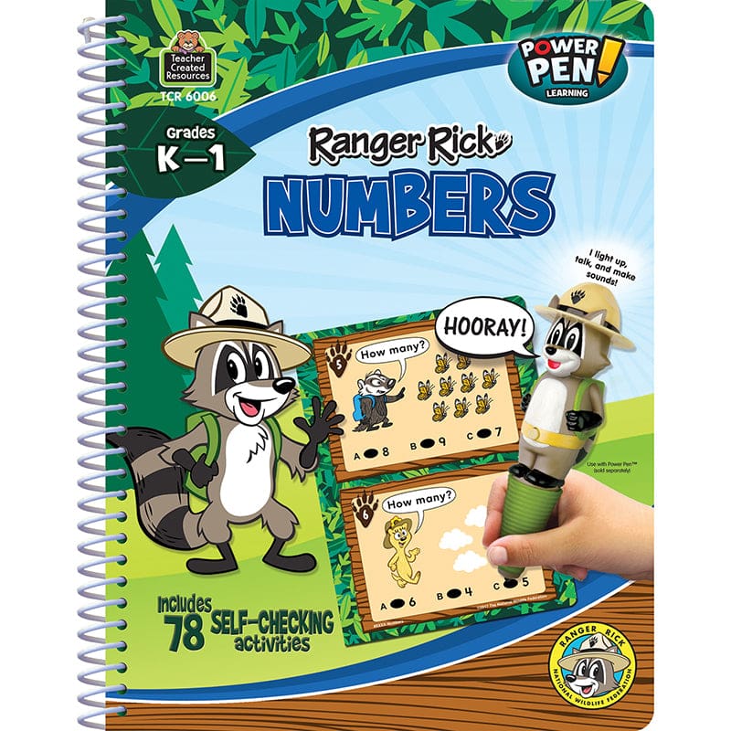 Ranger Rick Pen Learn Book Numbers (Pack of 6) | ShelHealth