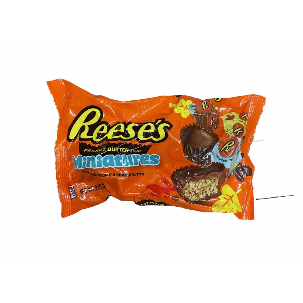 REESE'S, Miniatures Milk Chocolate Peanut Butter Cups Candy, Halloween, 9.92 oz, Bag | ShelHealth
