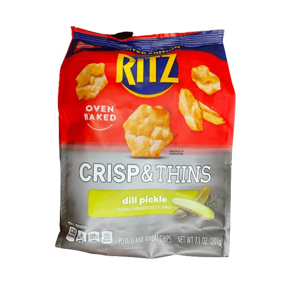 RITZ Crisp and Thins Dill Pickle Chips, 7.1 oz | ShelHealth
