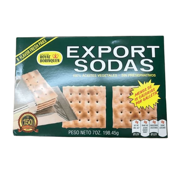 Royal Borinquen Export Sodas Crackers, 7 oz | ShelHealth