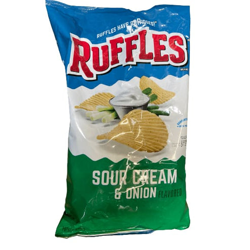 Ruffles Potato Chips Sour Cream & Onion, 8 oz. | ShelHealth
