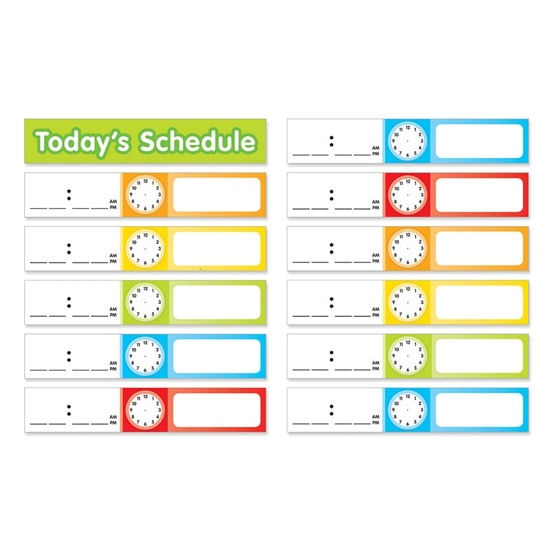 Schedule Cards Pocket Chart Add Ons (Pack of 8) | ShelHealth