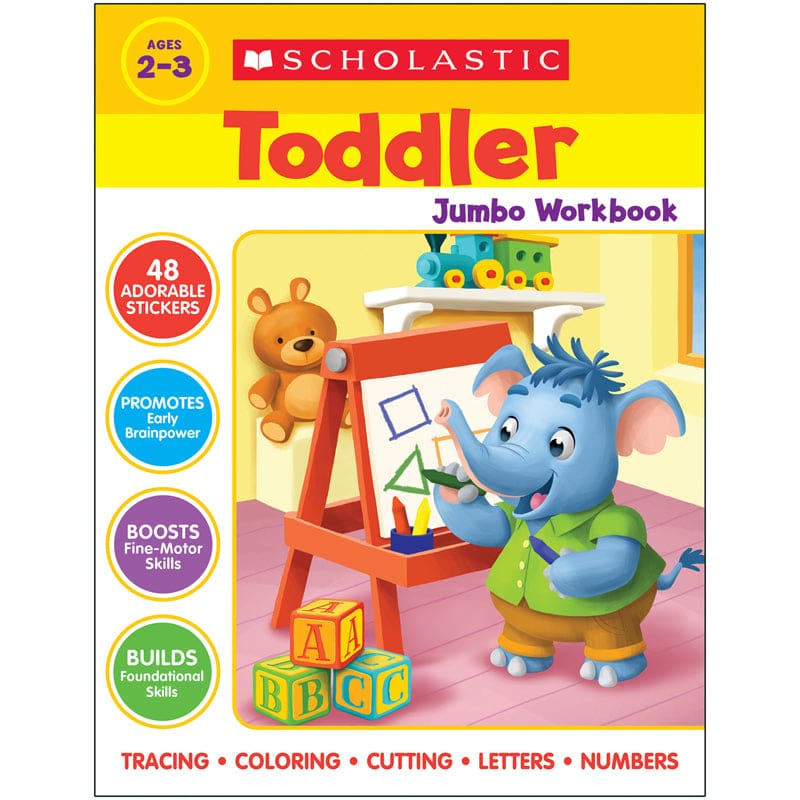 Scholastic Toddler Jumbo Workbook (Pack of 6) | ShelHealth
