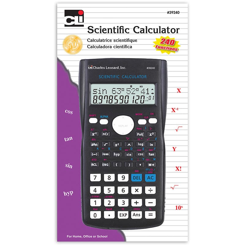 Scientific Calculator 12 Digit 240 Functions (Pack of 3) | ShelHealth