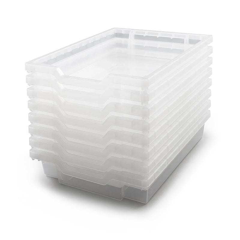 Shallow Tray F1 Translucent 8/Pk | ShelHealth