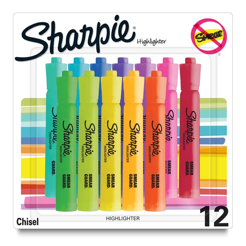 Sharpie Tank Highlighters Asst 12Ct (Pack of 3) | ShelHealth