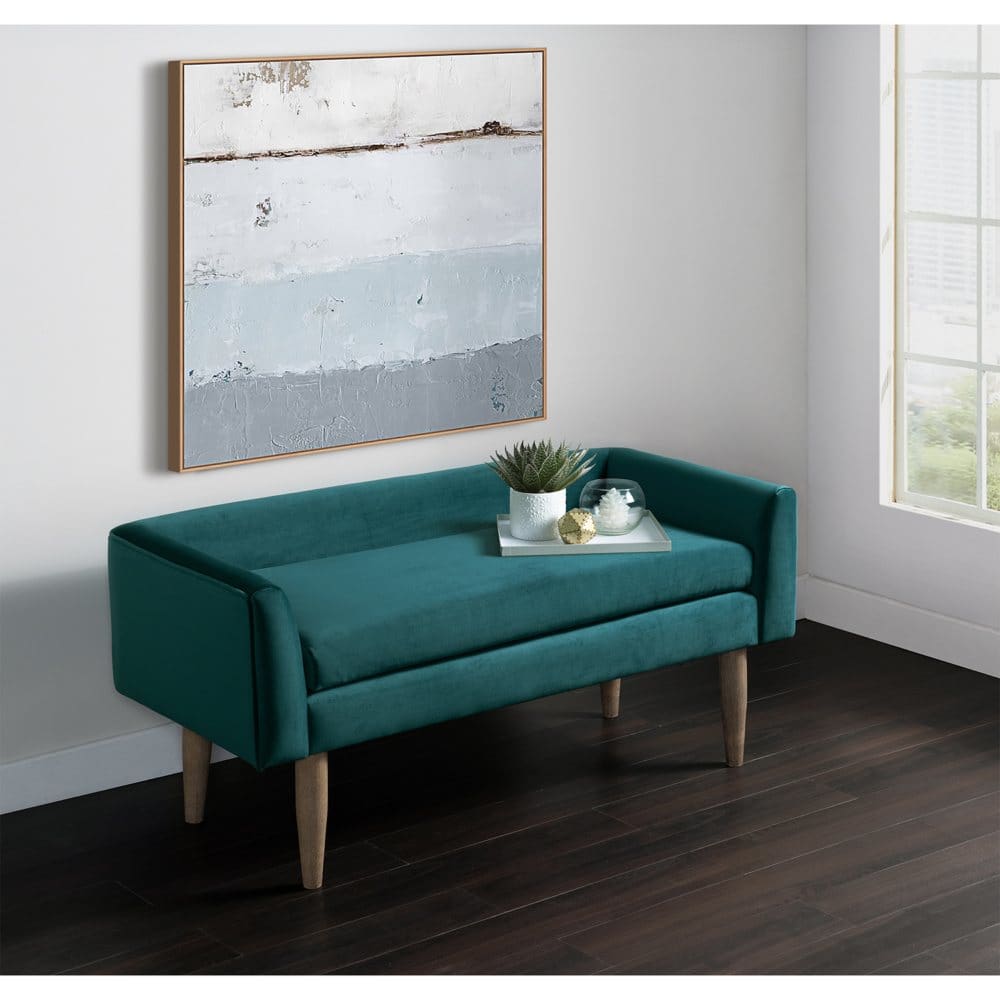 Society Den Bella Upholstered Bench, Assorted Colors | ShelHealth