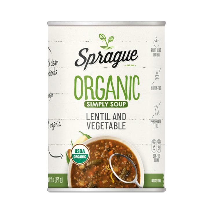 SPRAGUE: Soup Lentil W Vegetable, 15 oz (Case of 4) | ShelHealth