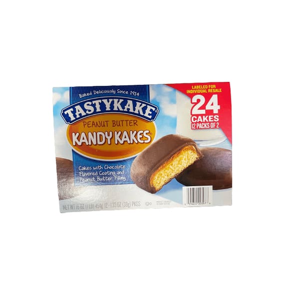 Tastykake Peanut Butter Kandy Kakes, Cakes With Chocolate, 16 oz ...