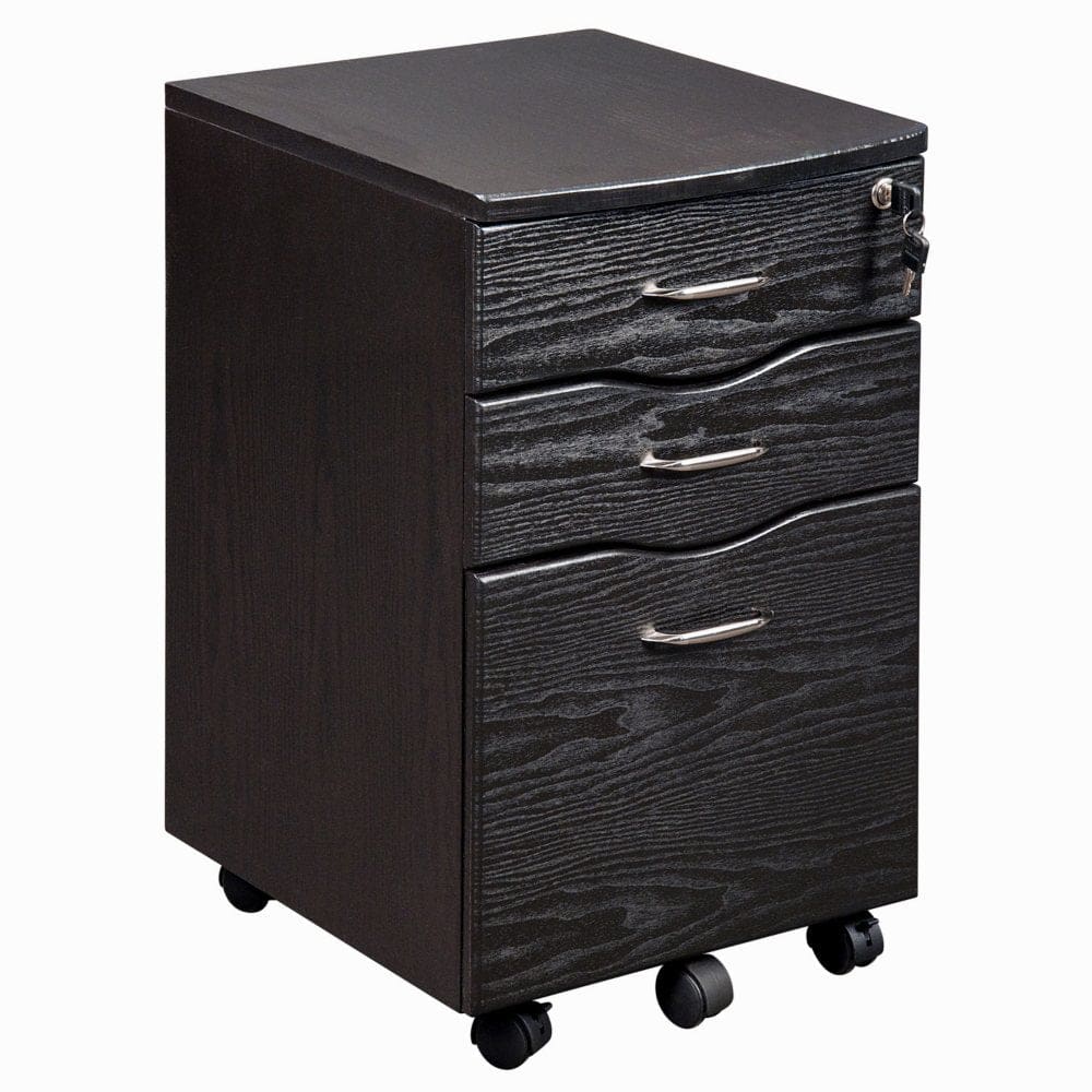 Techni Mobili Rolling Storage and File Cabinet, Espresso | ShelHealth