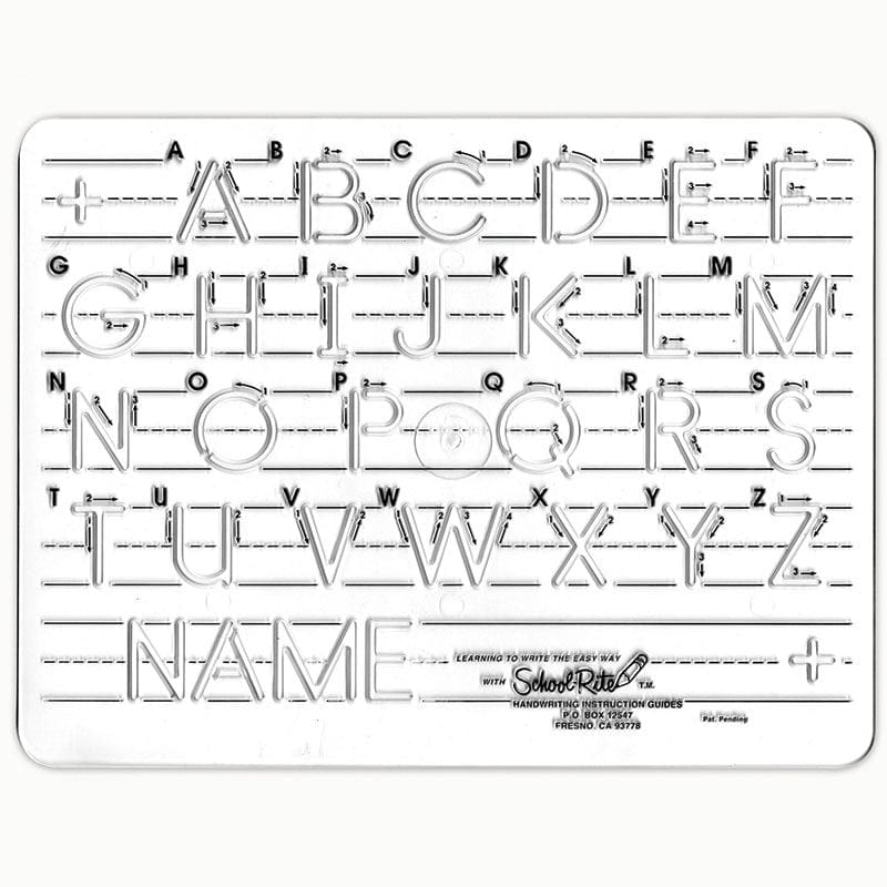 Template Mauscript Uppercase Letters (Pack of 2) | ShelHealth