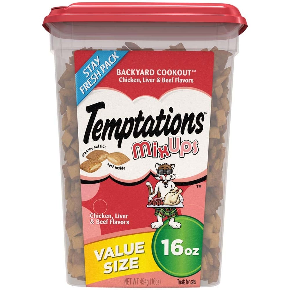 Temptations Backyard Cookout Cat Treat 16 oz | ShelHealth