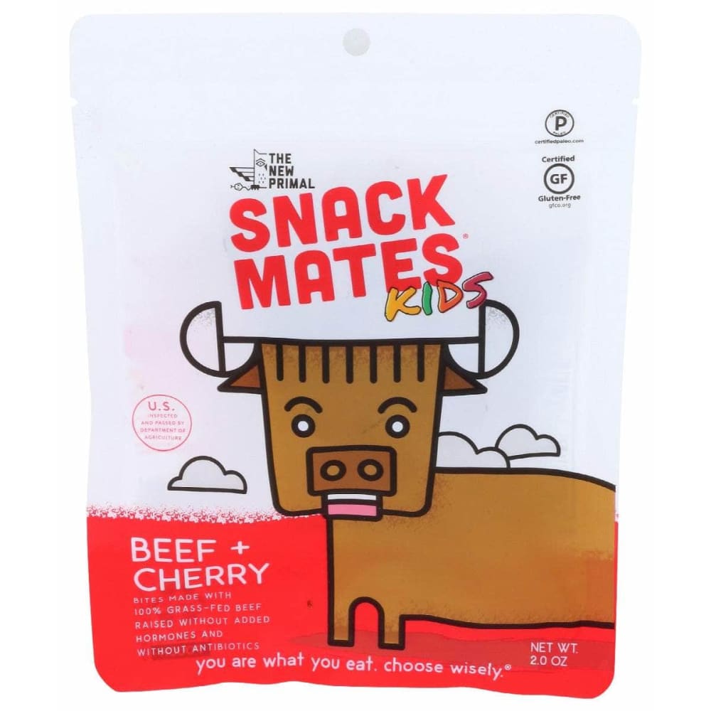 THE NEW PRIMAL Snack Mates Beef And Cherry Bites, 2 oz (Case of 3 ...