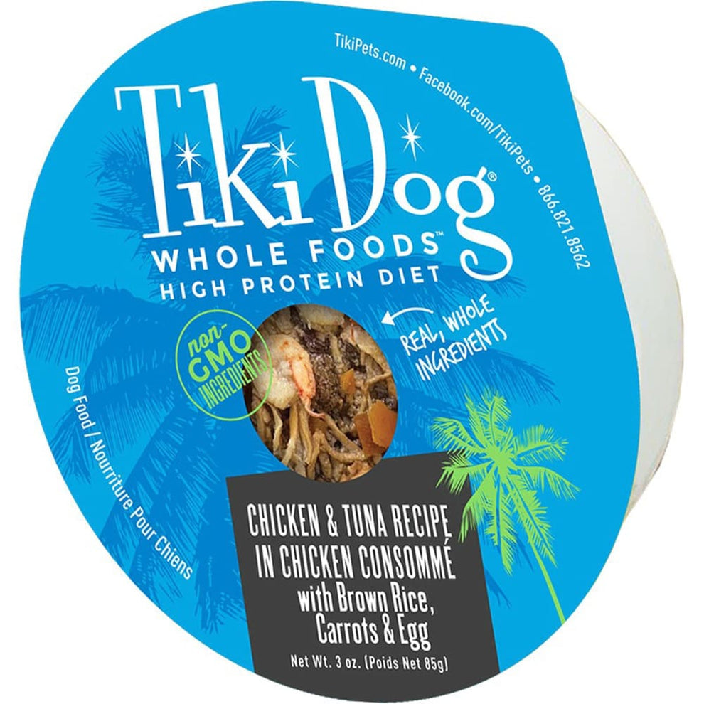 Tiki Pet Dog Luau Chicken Tuna Consomme 3Oz (4 case) | ShelHealth