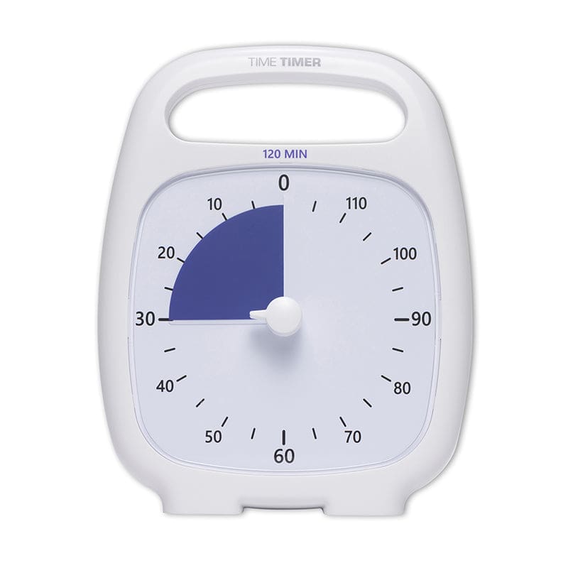 Time Timer Plus 120 Minute White | ShelHealth