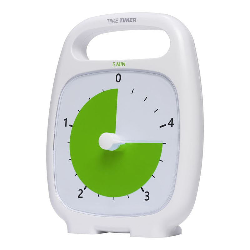 Time Timer Plus 5 Minute White | ShelHealth