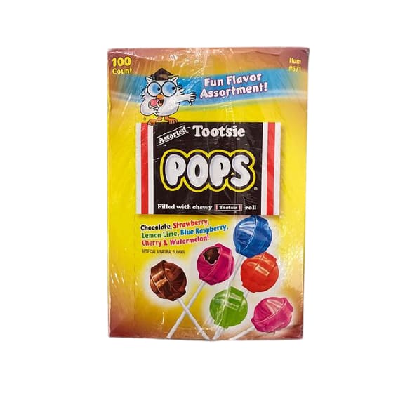 Tootsie Pops, Fun Flavor Assorted, 0.6 oz, 100-count | ShelHealth
