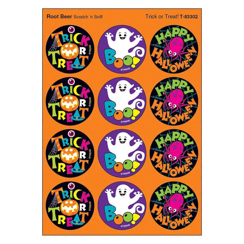 Trick Or Treat/Root Beer Stinky Stickers (Pack of 12) | ShelHealth