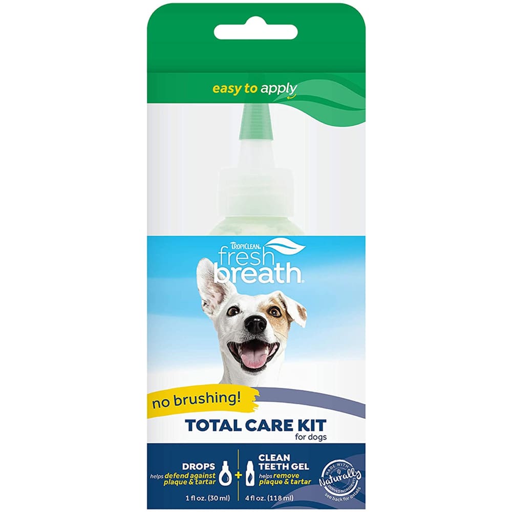 TropiClean Fresh Breath Total Care Oral Gel Kit for Dogs | ShelHealth