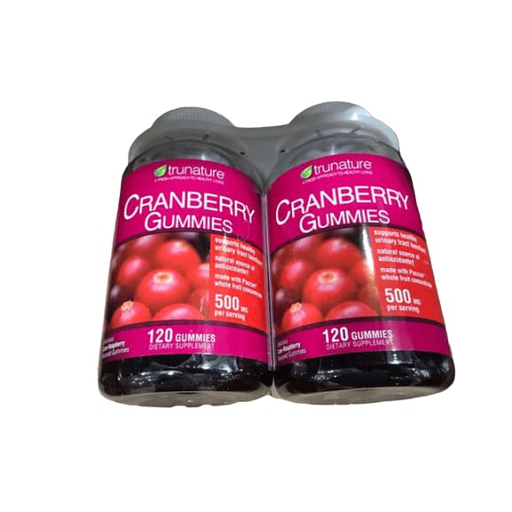 trunature Cranberry Gummies, 2 x 120 Gummies | ShelHealth