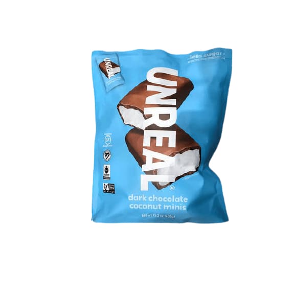 Unreal Dark Chocolate Coconut Mini Bars, 15.34 oz | ShelHealth